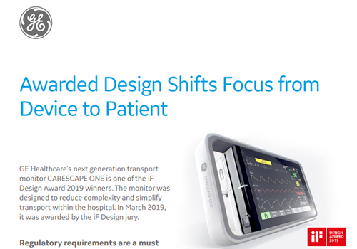 CARESCAPE ONE | GE Healthcare (United Kingdom)